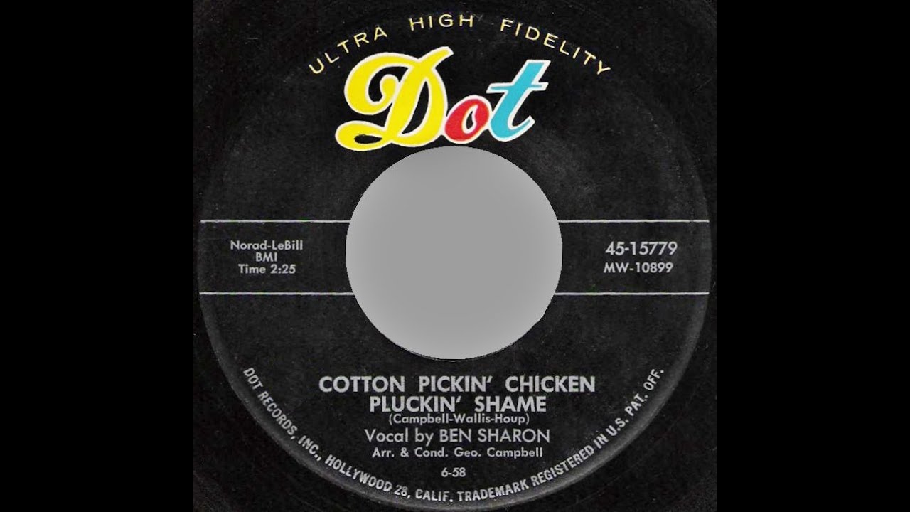 Ben Sharon - Cotton pickin' chicken pluckin' shame - YouTube