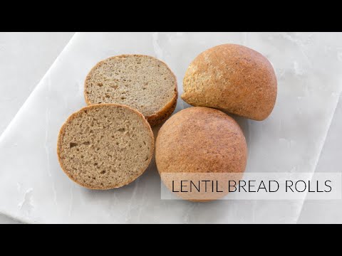 Quick LENTIL BREAD ROLLS | No Grains, No Dairy, No Yeast