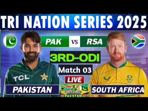 PAK vs SA 3rd Odi cricket Tri Nation series 2025 | Pakistan plying xi ...