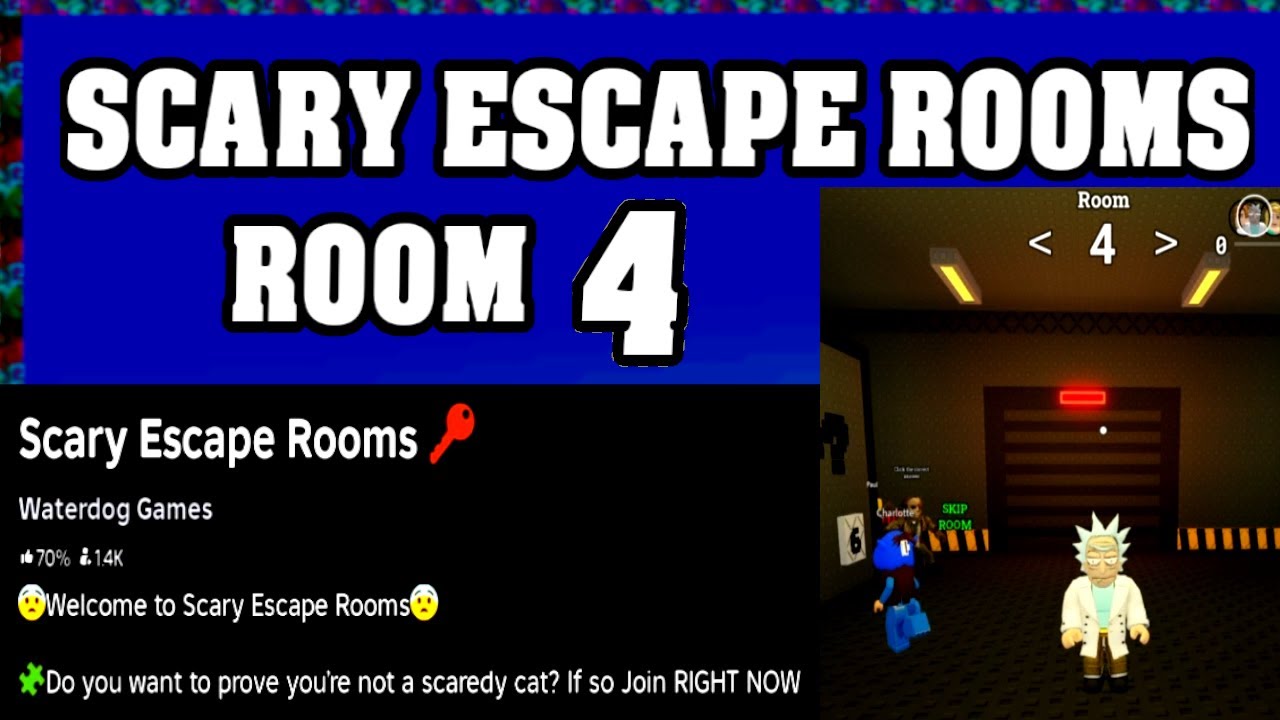 ROOM 4 SCARY ESCAPE ROOMS Roblox Walkthrough [Full Guide English] 🗝️ ...