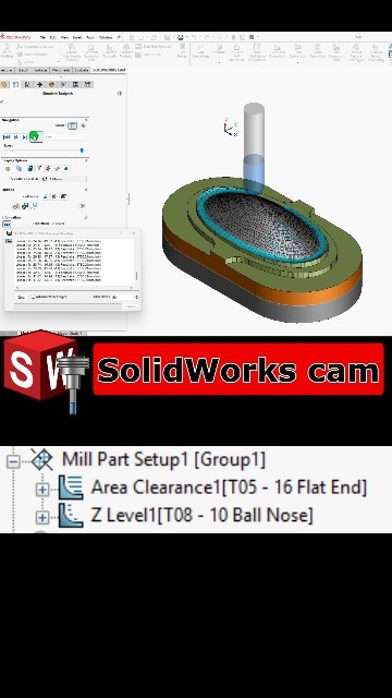Efficient 3D Machining with Area Clearance & Z-Level | SOLIDWORKS CAM ...