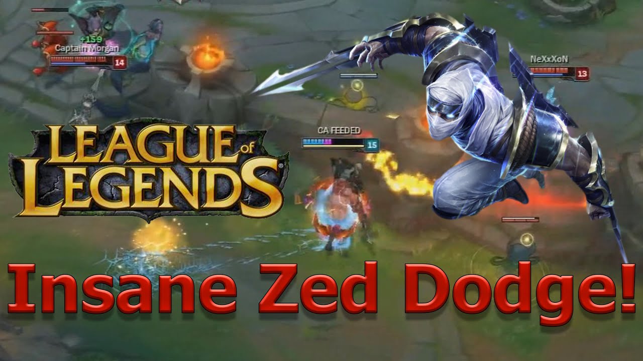 League Of Legends - Insane Zed Dodge! - YouTube