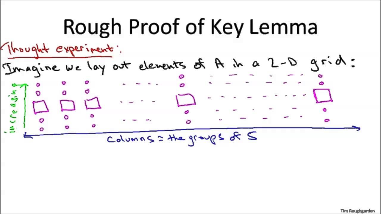 Deterministic Selection Analysis 1 Algorithm Youtube