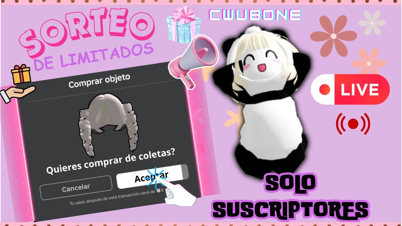 SORTEO DE CABELLO DE COLETAS 10 CODIGOS DE REGALO SOLO SUSCRIPTORES ...