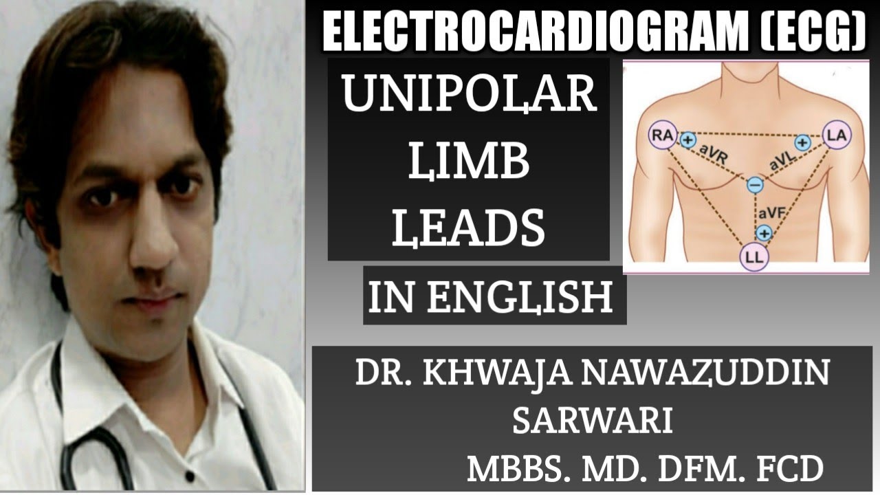 ECG | Unipolar Limb Leads | In English | Physiology | MBBS | Medicine ...
