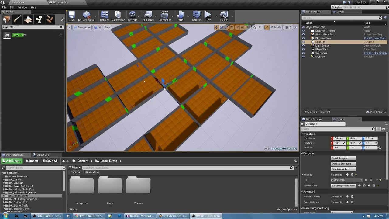 Dungeon Architect: Isaac Builder [UE4] - YouTube