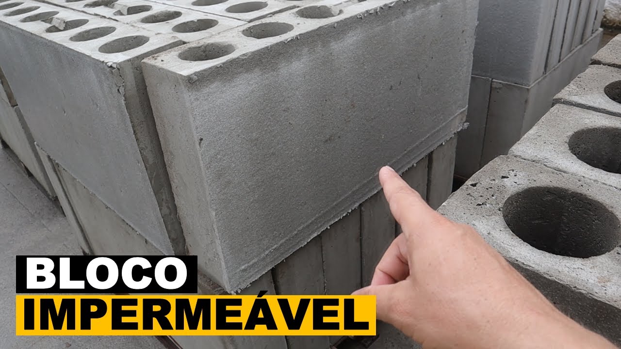 E possível fazer bloco de concreto celular impermeável? - YouTube