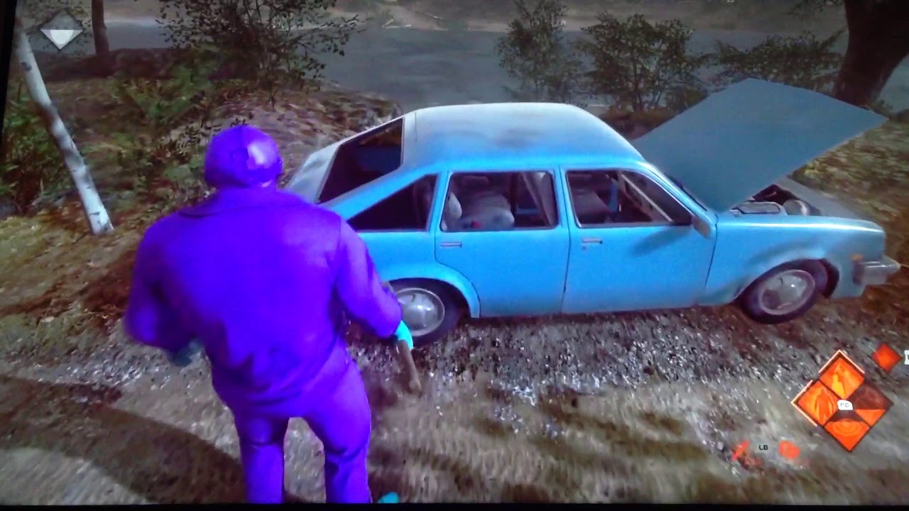 Playing Friday the 13 DLC purple Jason - YouTube