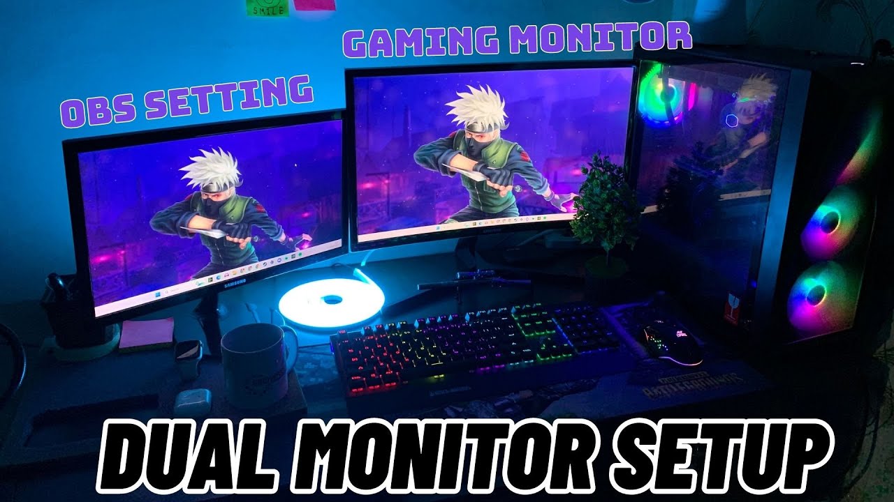 Dual Monitor Setup For Streaming Gaming || Windows 11 - YouTube