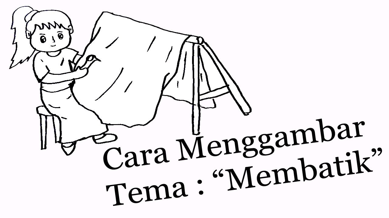 CARA MENGGAMBAR ORANG SEDANG MEMBATIK - YouTube