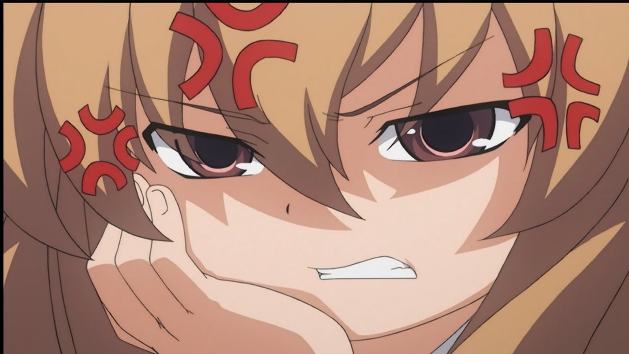 Toradora! - Ami makes Taiga pop a blood vessel - YouTube