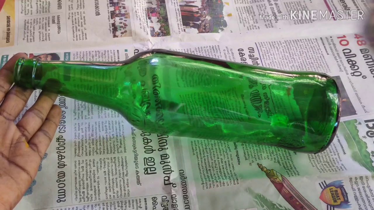 Bottle art / bindi art / bottle decoration - YouTube