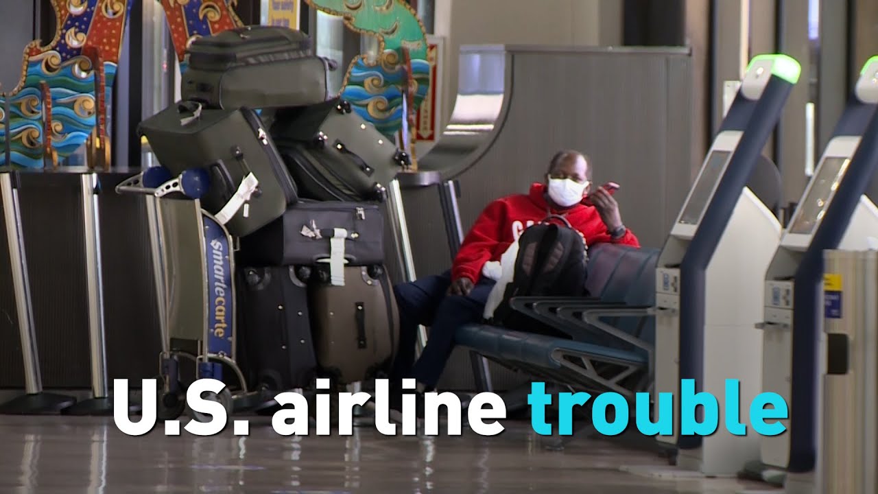 U.S. airline trouble - YouTube