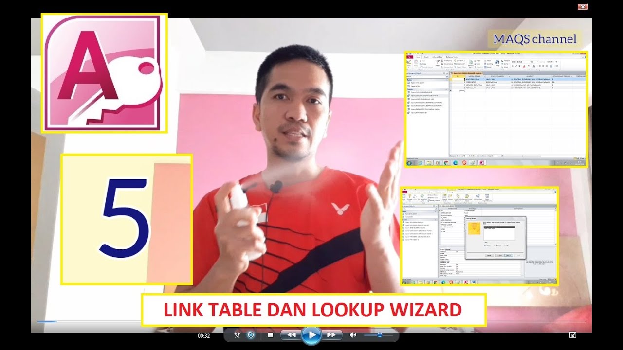 Tutorial belajar Micsrosoft Access bagian Kelima (lookup wizard dan ...