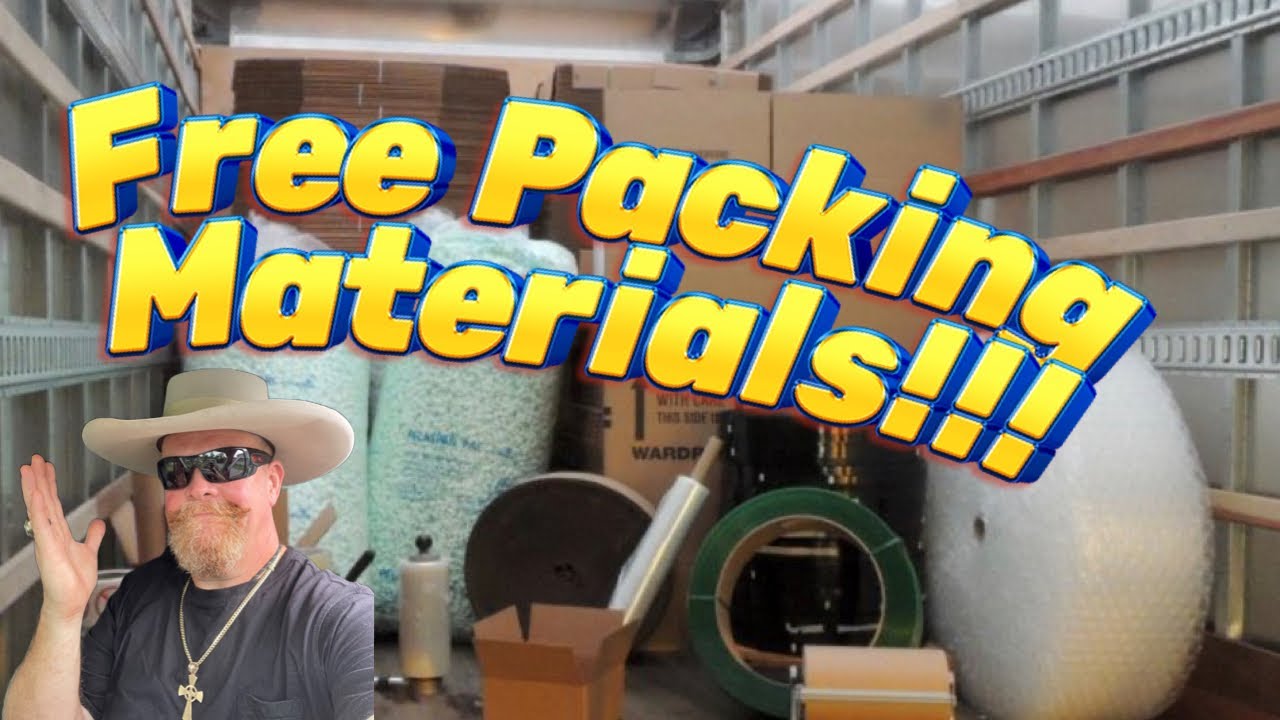 How to Find Free Packing Material Tips For Ebay Shipping - YouTube