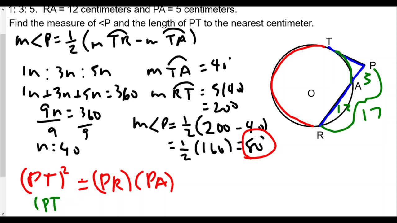 Circle Test Review 1 Part 1 - YouTube