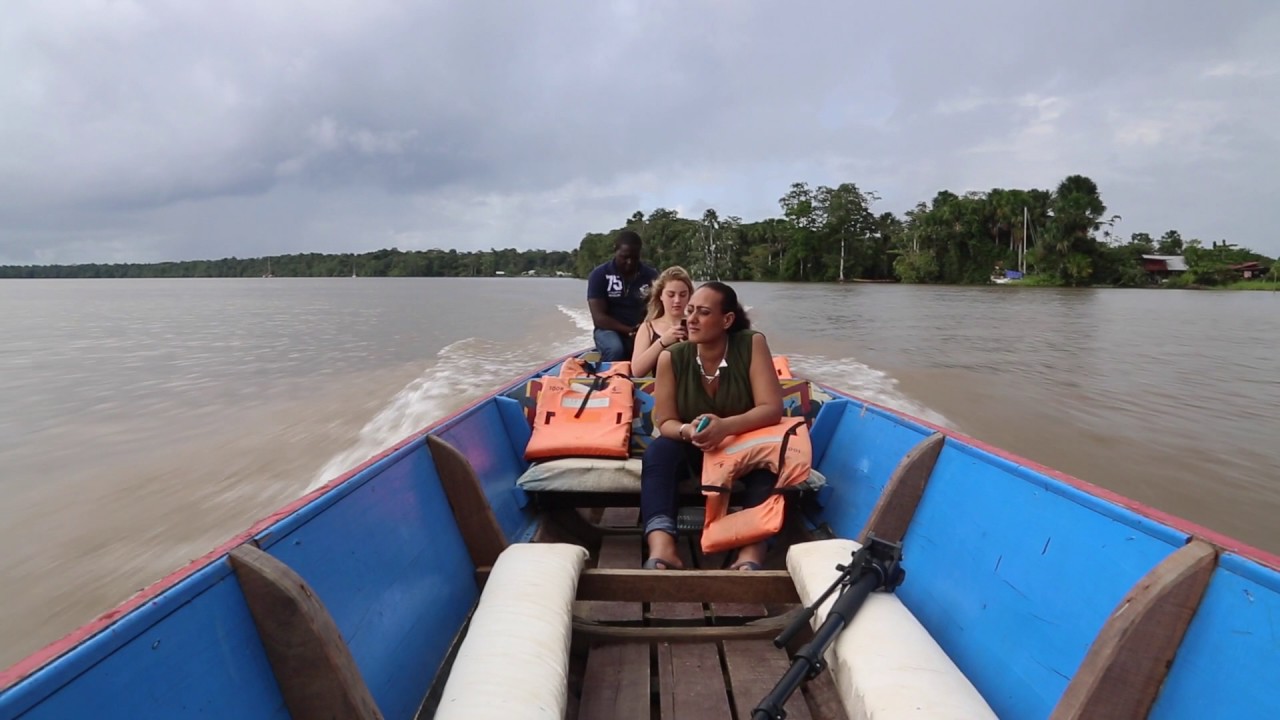 Guyane française Saint Laurent du Maroni Pirogue / French Guiana Saint ...
