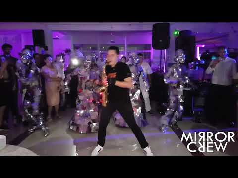 Mirror Crew dance at Serbian wedding - YouTube
