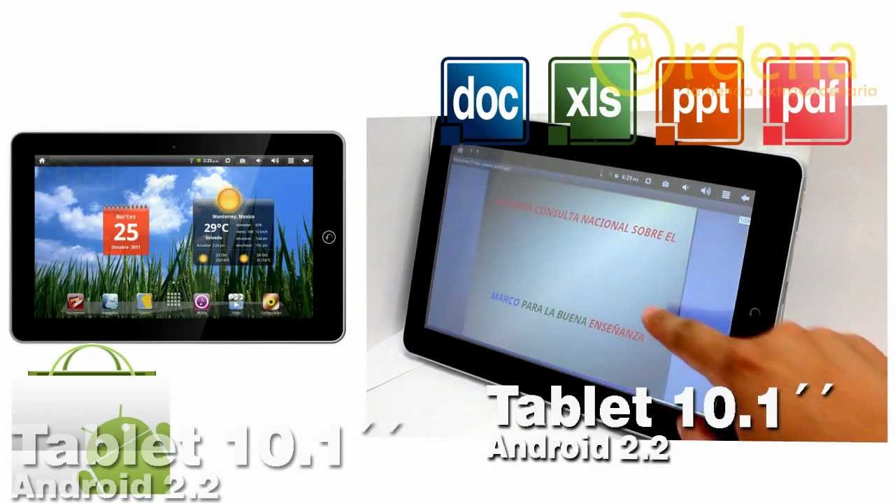 Tablet Android 2.2 10 pulgadas - YouTube