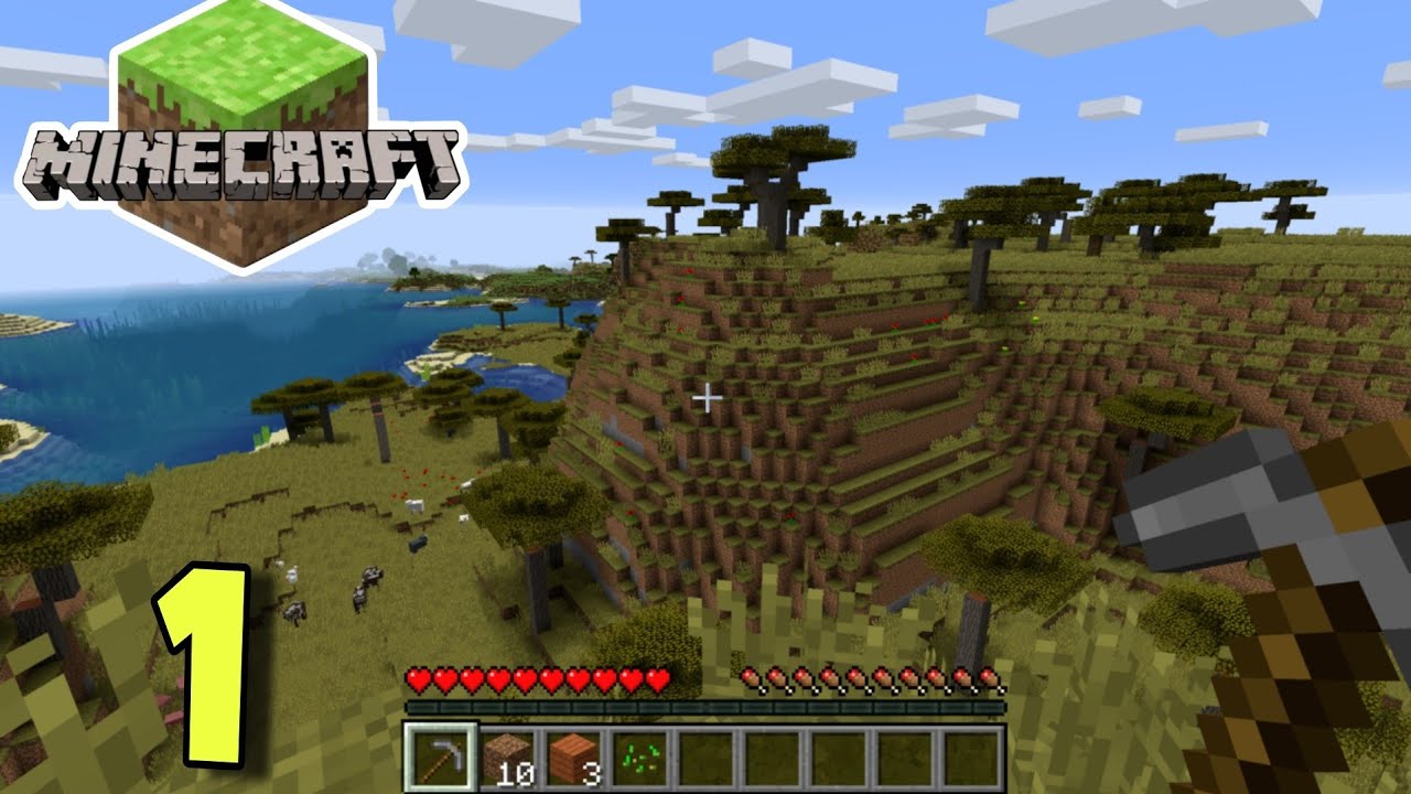 My first Minecraft Survival world | I build house in Minecraft Survival ...