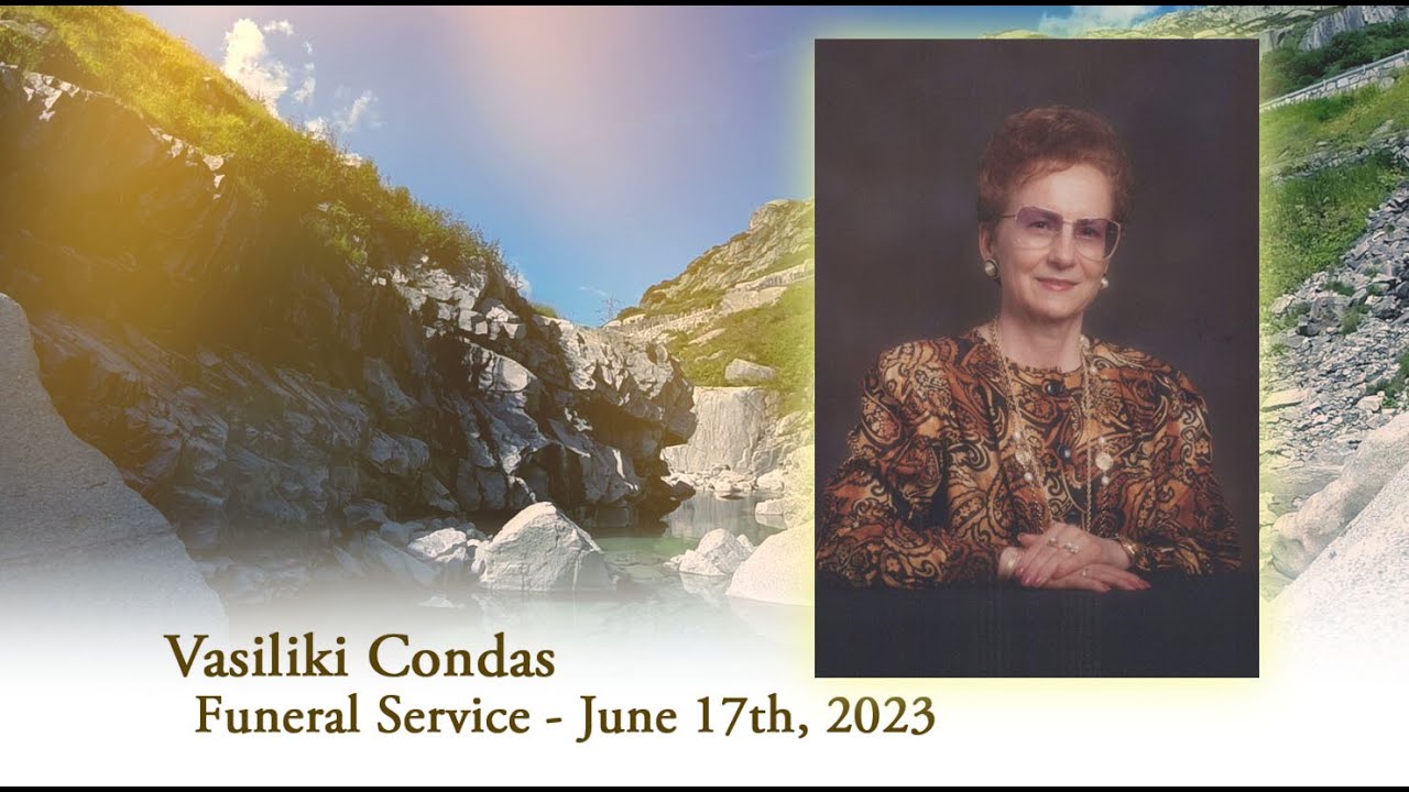 Vasiliki Condas Funeral Service - YouTube