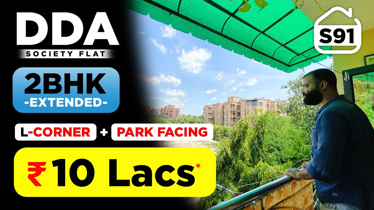 Cheapest 2 BHK Extended DDA Flat for Sale in Delhi - L Corner DDA Flat ...