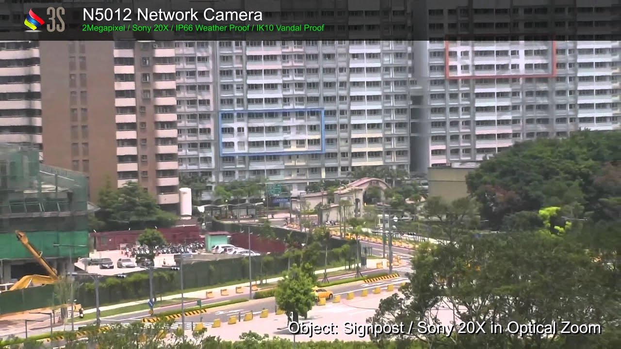 3S Vision N5012 IP Camera 2M Object:Signpost Sony 20X in Optical Zoom ...