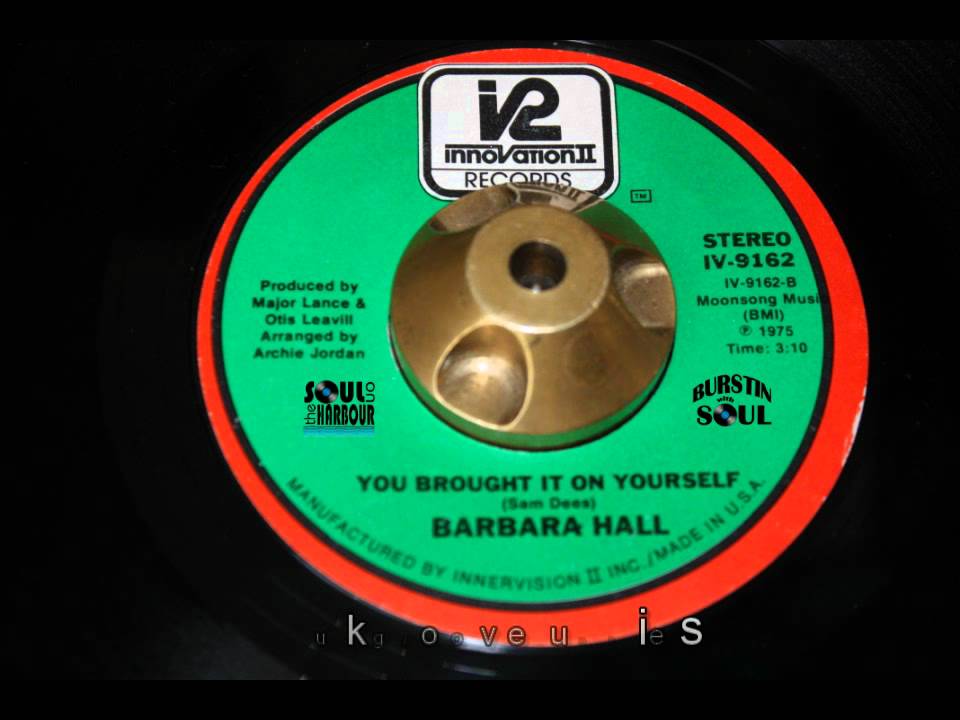 Barbara Hall ~ you brought it on your ~ Modern Soul ~ Northern - YouTube