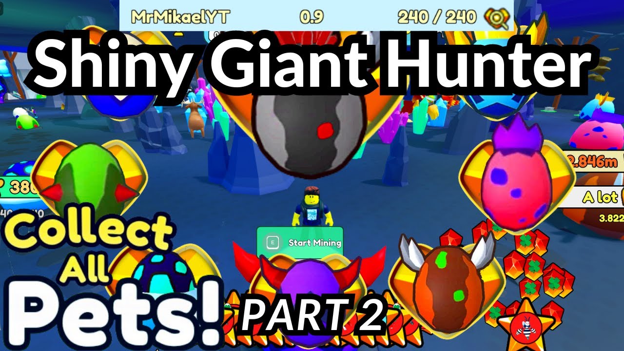 Roblox Collect All Pets | Shiny Giant Hunter (Part 2/2) TOP 30 ...