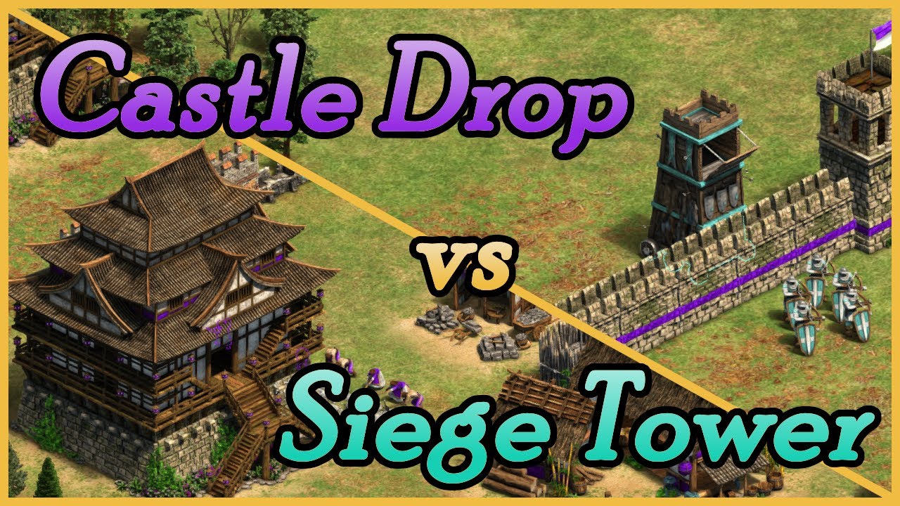 Countering a Castle Drop with a Siege Tower - YouTube