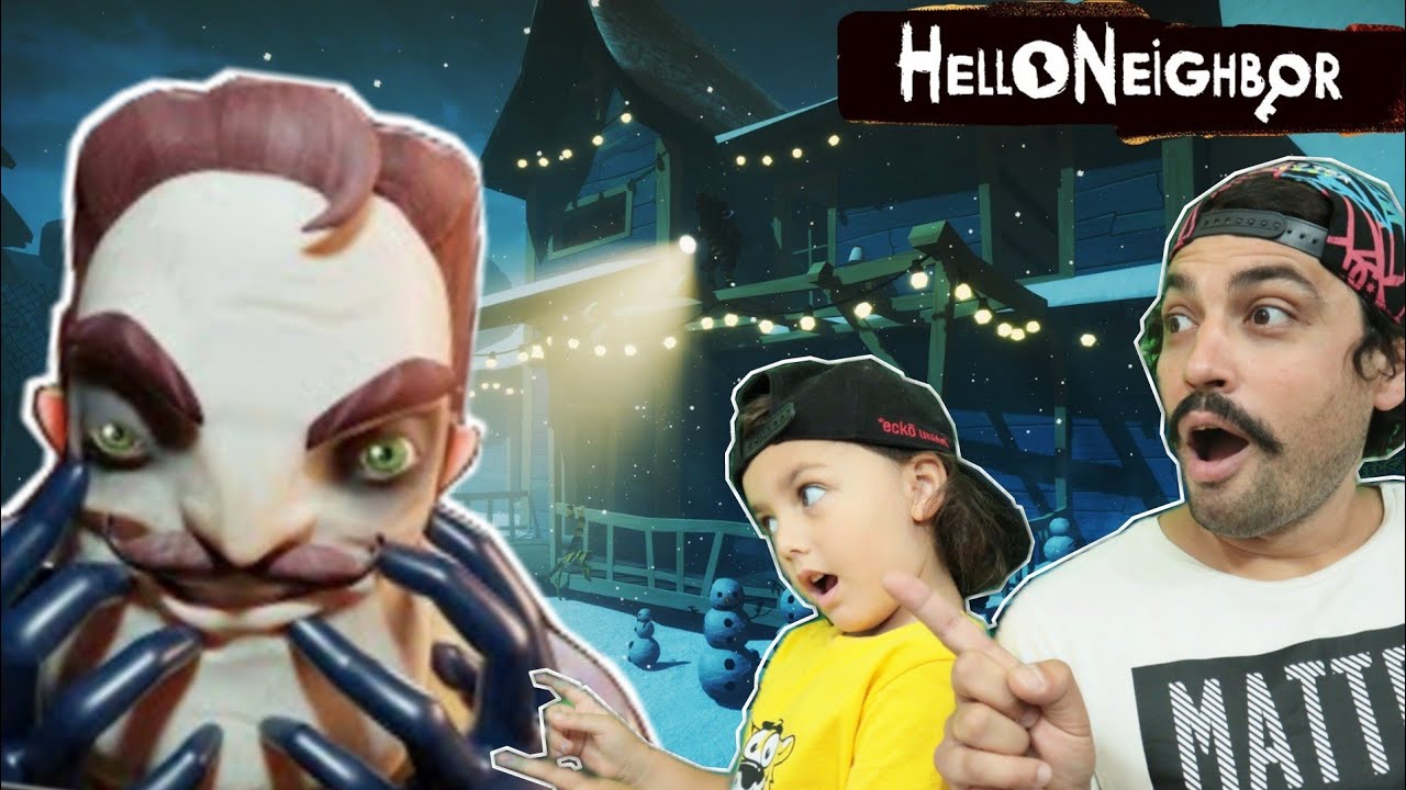 WİLSON VE KARLARLA KAPLI GİZEMLİ KASABASI 😨 | Hello Neighbor Mod - YouTube