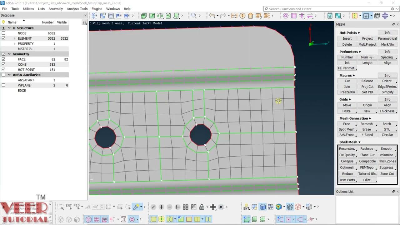 ANSA Tutorials | 2D Shell Meshing| clip mesh 3/3 - YouTube