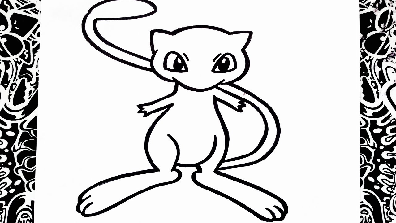 como dibujar a mew paso a paso | how to draw mew - YouTube
