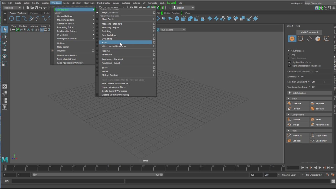 Maya 2017 - Workspaces und Fenstersalat - YouTube