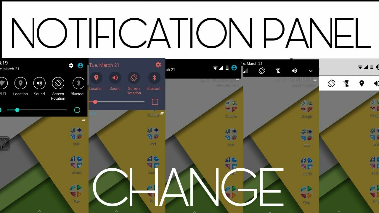 How To change notification panel in any Android device - YouTube