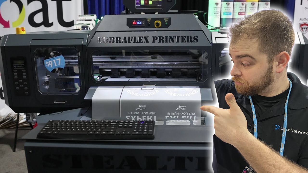 An Up-Close look at the Cobraflex CF-24 Stealth DTF Printer - YouTube