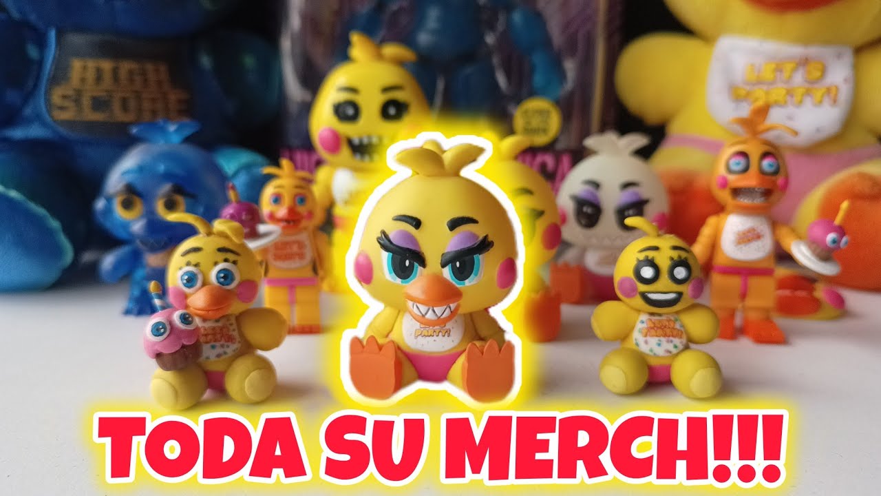 TODA LA MERCH de TOY CHICA FNAF UNBOXING - YouTube