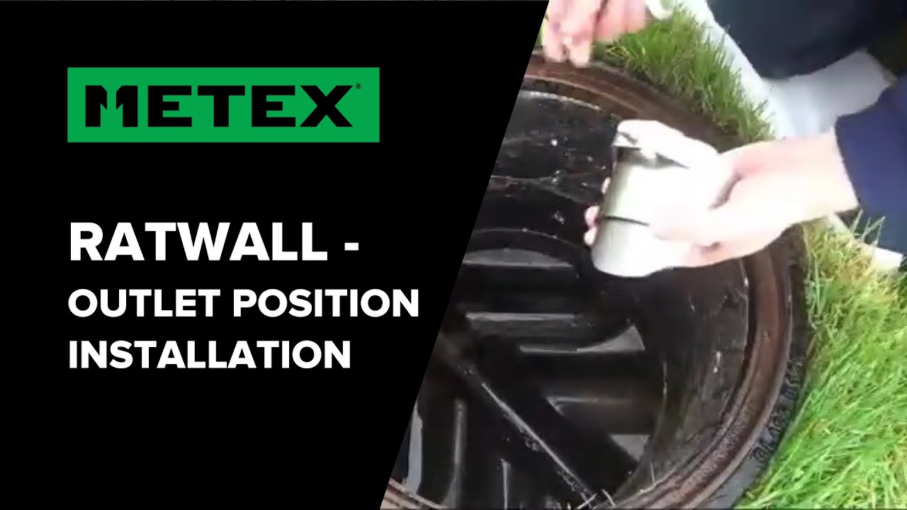 How to Install Ratwall Rat Blocker in Drain Outlet Position - YouTube