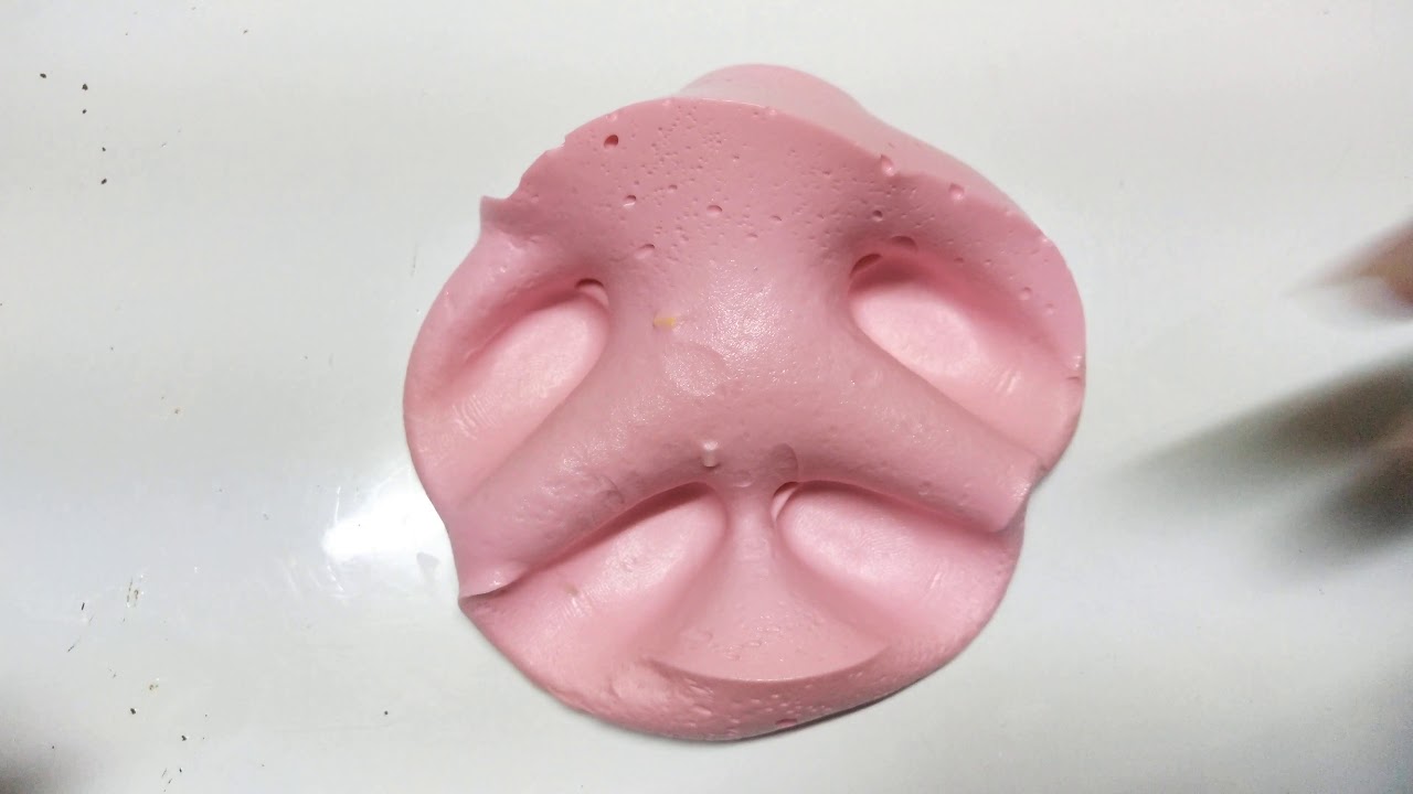 Sizzly pink butter slime - YouTube