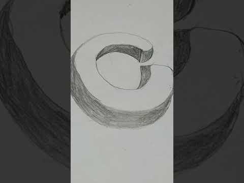 Simple Draw - 3d of letter C#shorts - YouTube