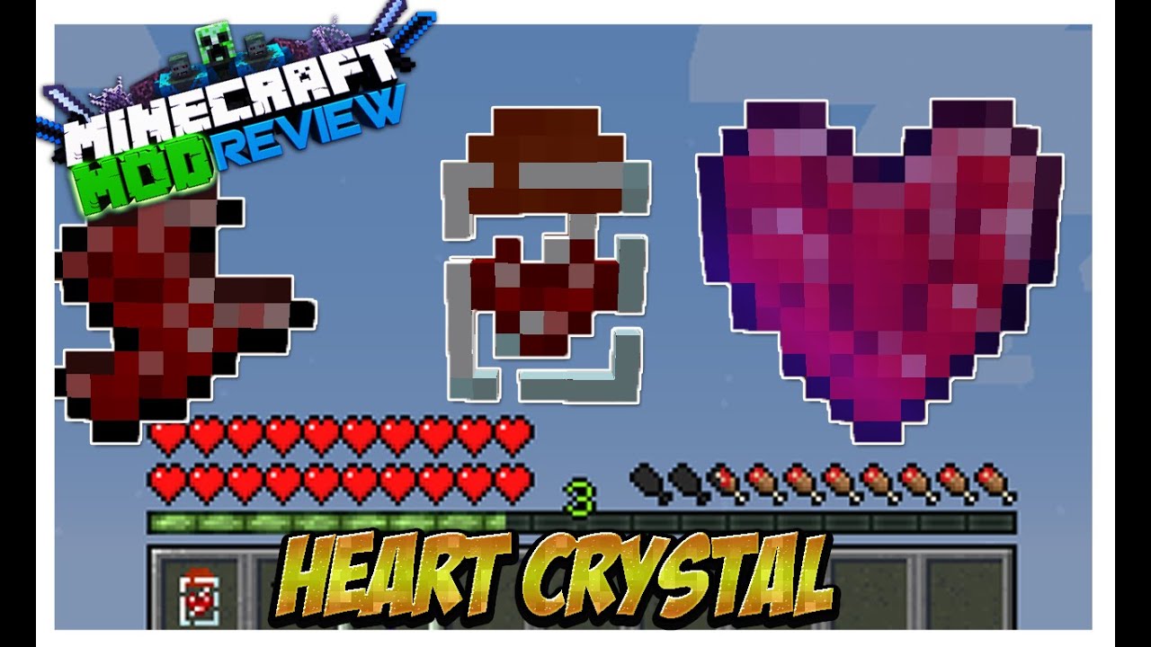 Heart Crystal Mod (OBTÉN MAS DE 10 CORAZONES) Minecraft 1.7.10 /1.6.4 ...