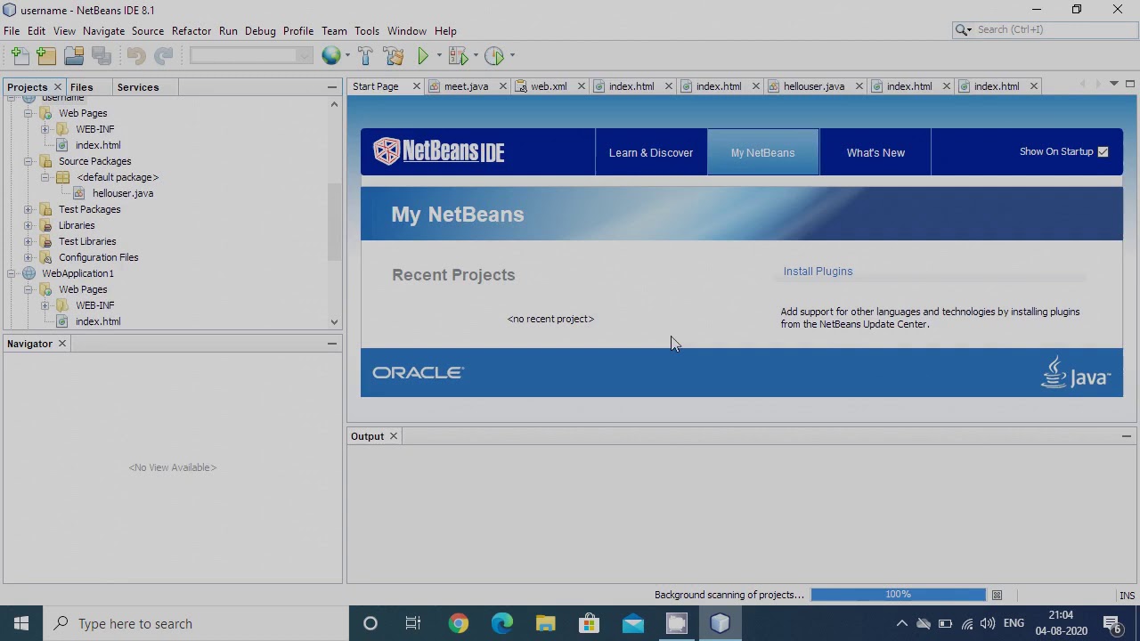 Build,run and Deploy HTML program in Net Beans IDE - YouTube