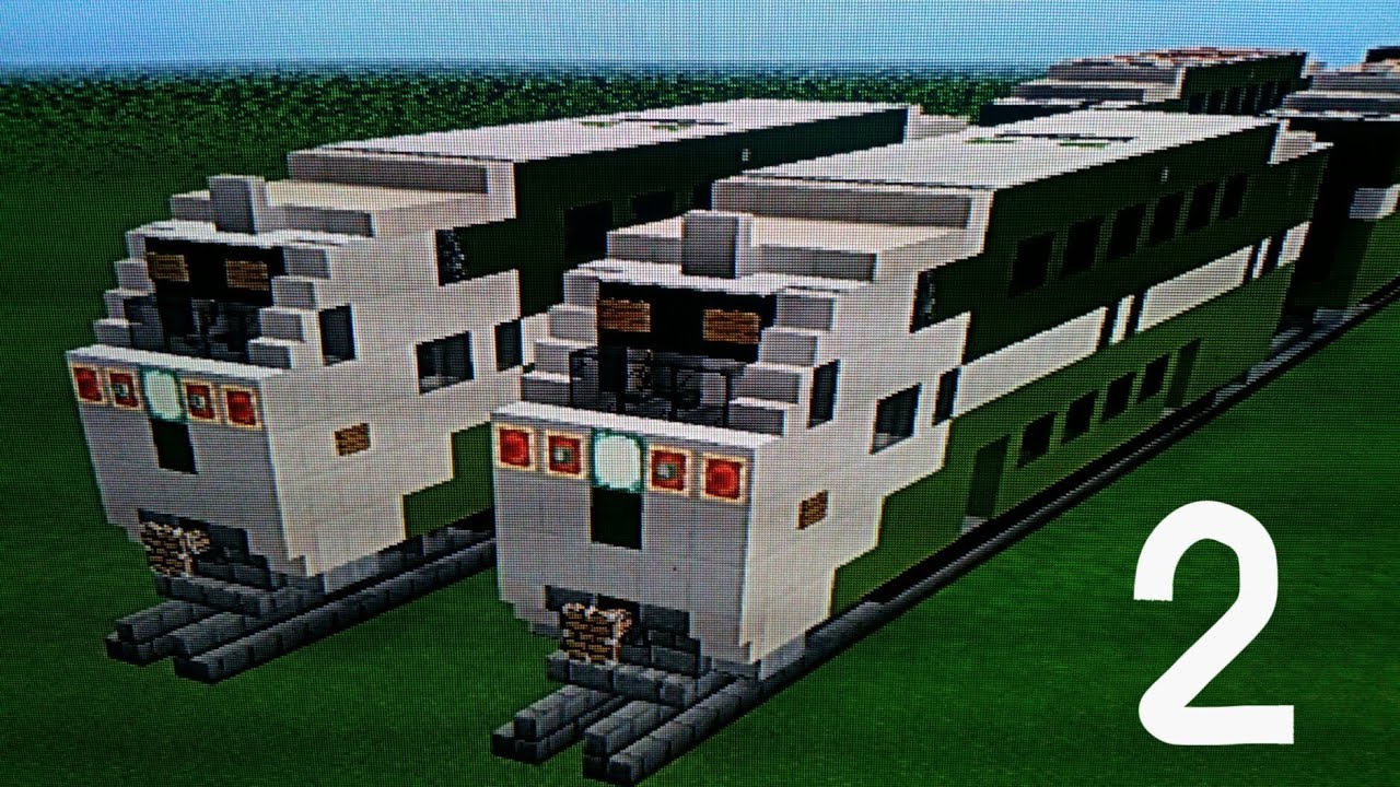 Minecraft GO transit Bombardier Bi-Level Cab Car Tutorial Part 2 - YouTube