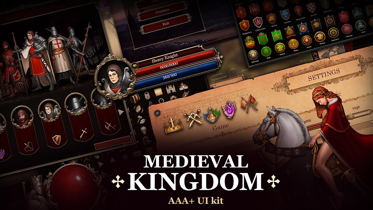 Medieval Kingdom UI 4k - YouTube
