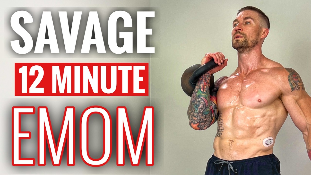 SAVAGE 12 Minute EMOM for endurance and fat loss | Follow Along - YouTube