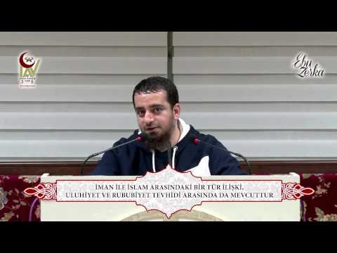 İman İle İslam Arasındaki Bir Tür İlişki, Uluhiyet Ve Rububiyet Tevhidi Arasında da Mevcuttur.