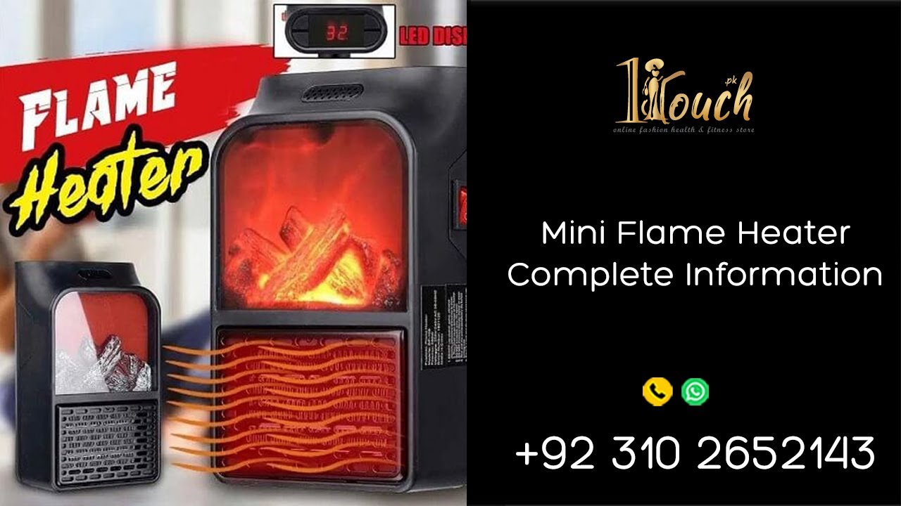 Mini Flame Heater 500 Watt Portable Electric Fireplace Warmer - Mini ...