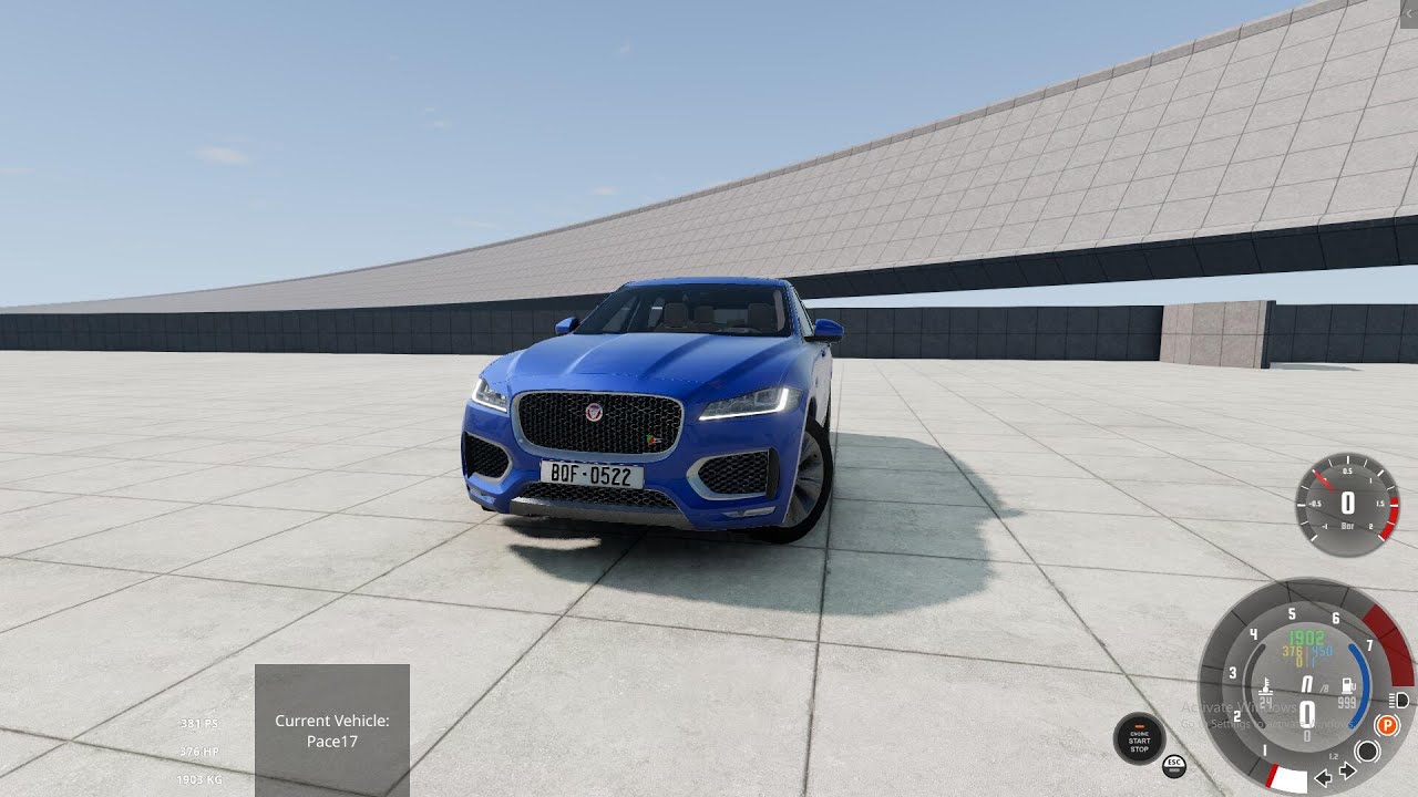 beamng drive mod jaguar f-pace first edition(kenemation mods) - YouTube