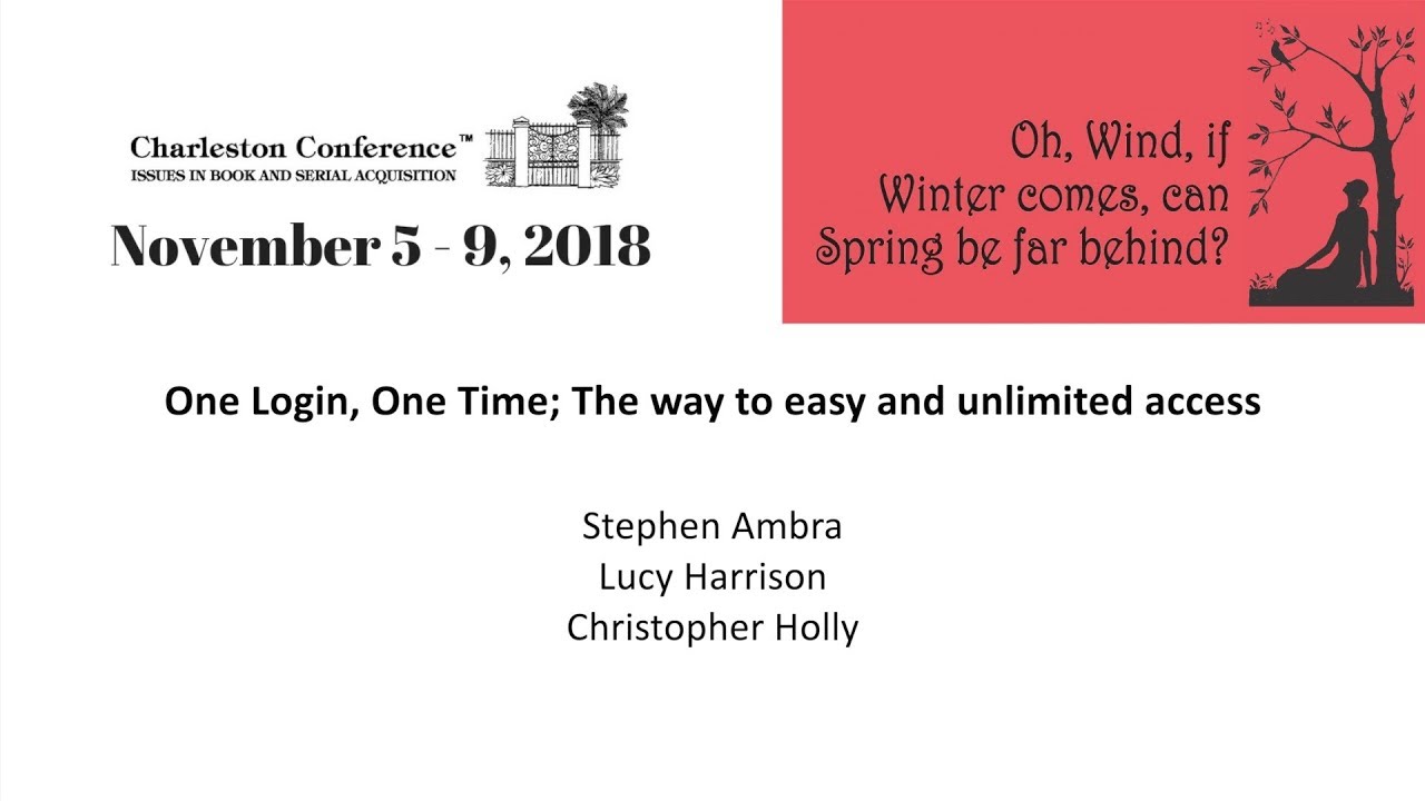 One login, one time; the way to easy and unlimited access - YouTube