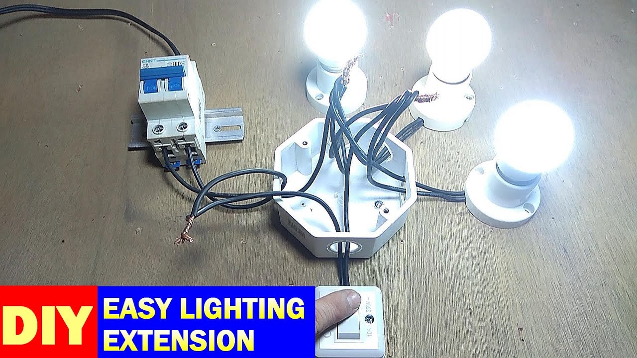 THE SECRET OF EASY LIGHTING EXTENSION INSTALLATION - YouTube